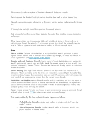 UNIT 4 Firewalls Information Security Sharad Institute | PDF