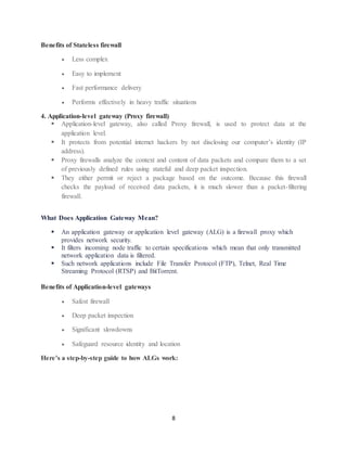 UNIT 4 Firewalls Information Security Sharad Institute | PDF