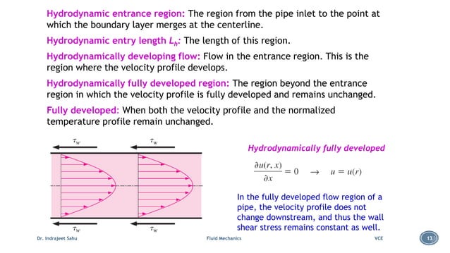 Flow Through Pipe: the analysis of fluid flow within pipes | PPTX
