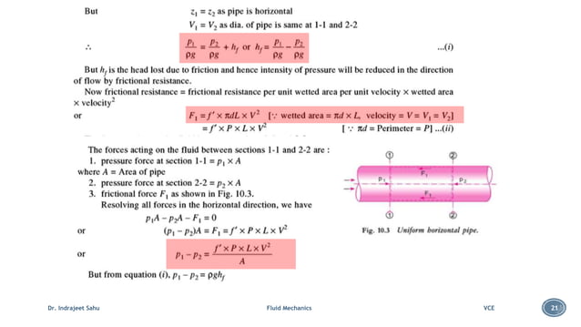 Flow Through Pipe: the analysis of fluid flow within pipes | PPTX