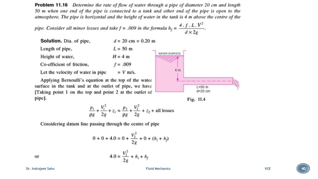 Flow Through Pipe: the analysis of fluid flow within pipes | PPTX