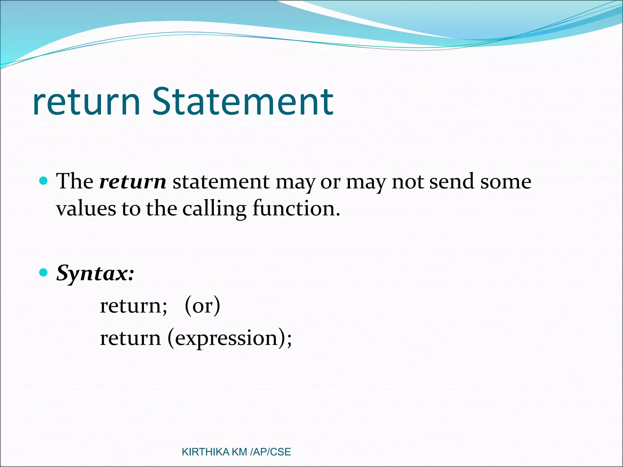 Unit 4 functions and pointers | PPT