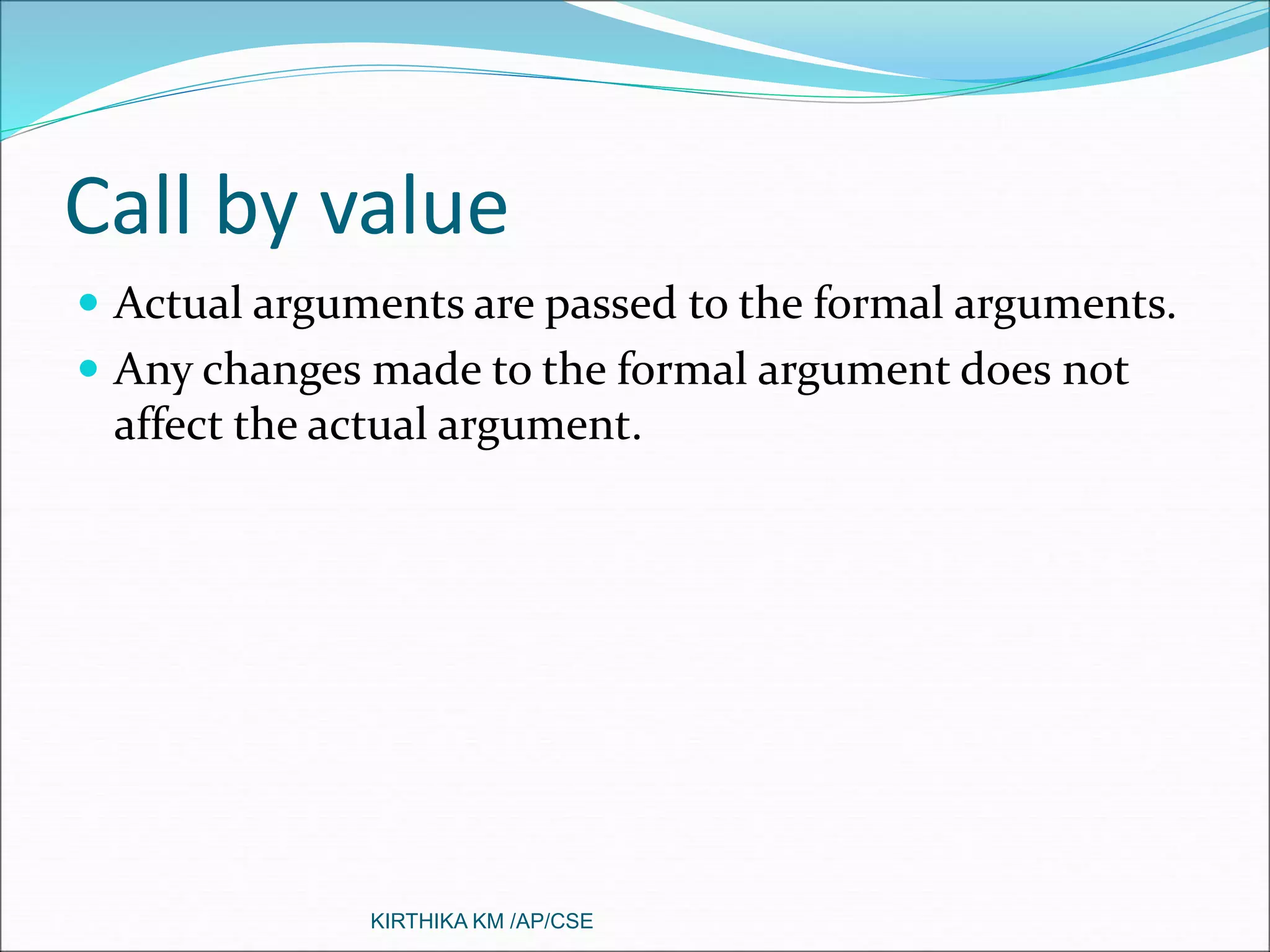 Unit 4 Functions And Pointers Ppt