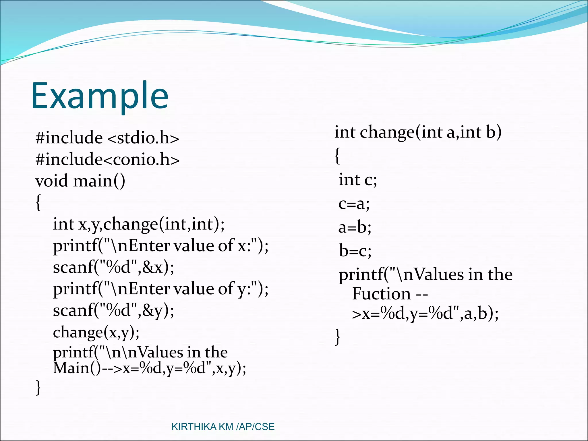 Unit 4 functions and pointers | PPT