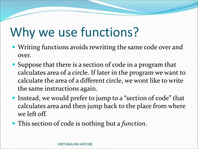 Unit 4 functions and pointers | PPT