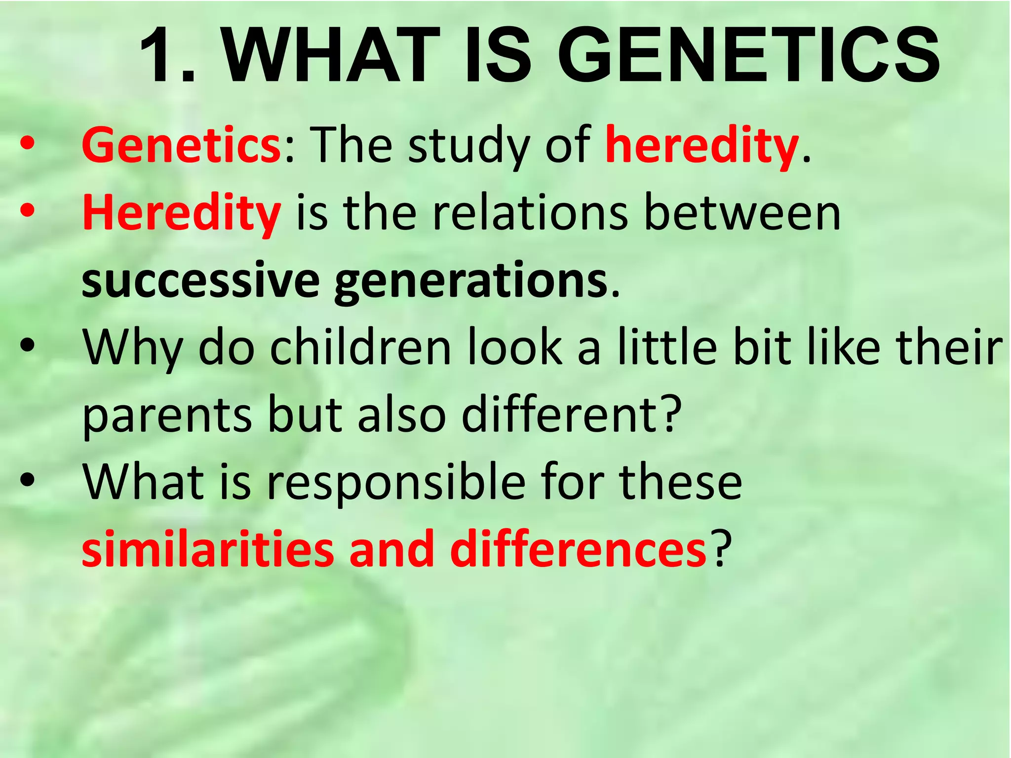 Unit 4 genetics and inheritance | PPT