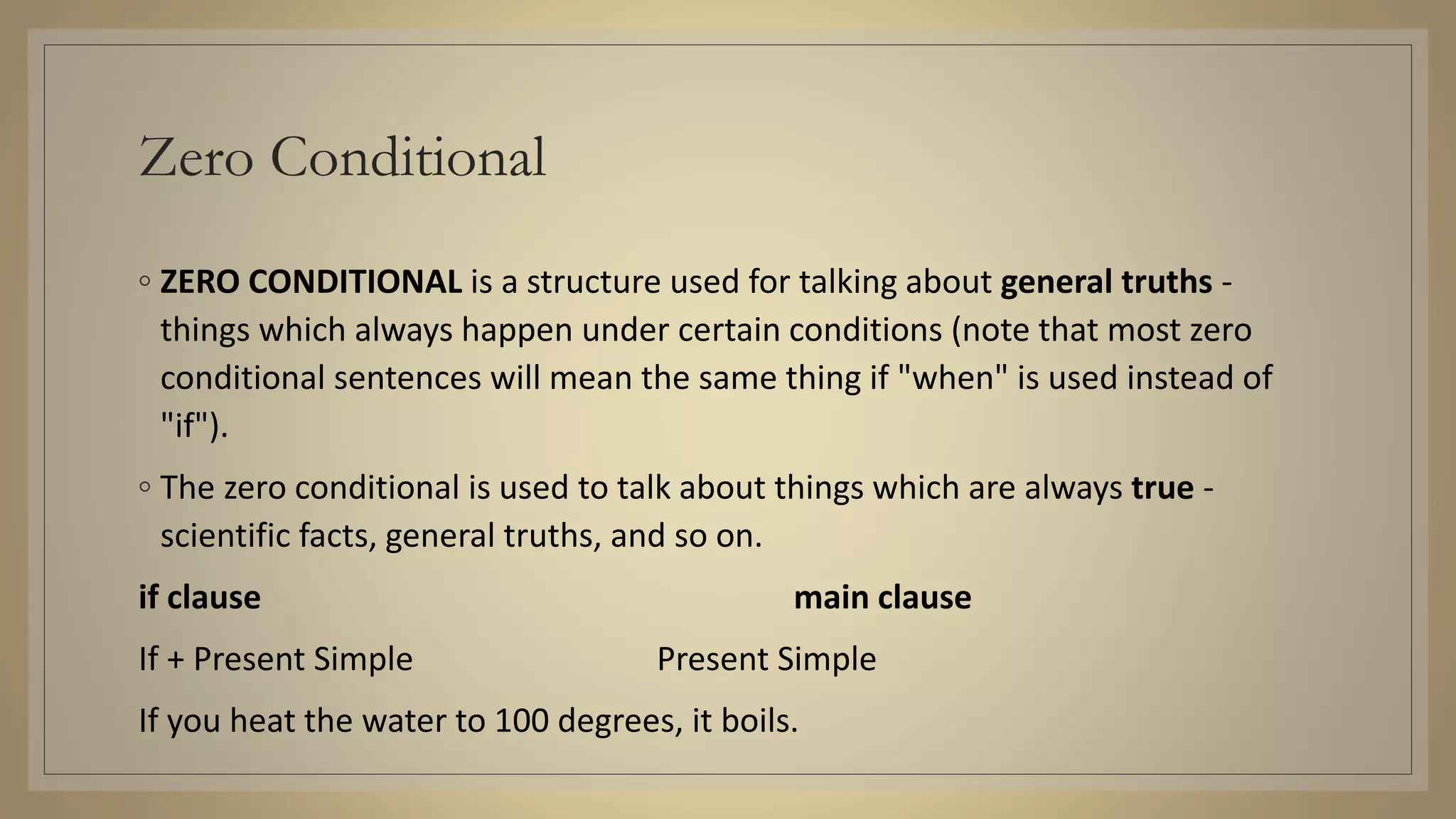 Grammar - Conditional Sentences | PPTX
