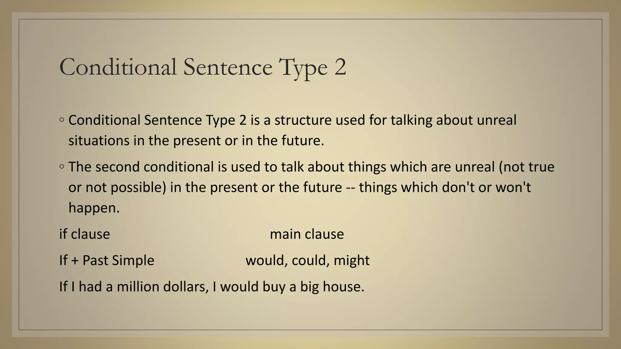 Grammar - Conditional Sentences | PPTX