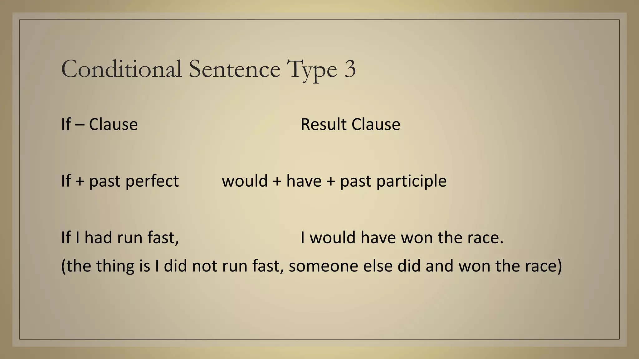 Grammar - Conditional Sentences | PPTX