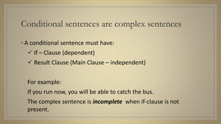 Grammar - Conditional Sentences | PPTX