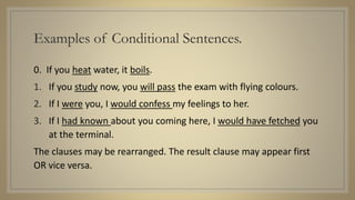 Grammar - Conditional Sentences | PPTX