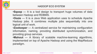 HADOOP ECO SYSTEM Pig: Introduction to PIG, Execution Modes of Pig, Comparison of Pig with ...