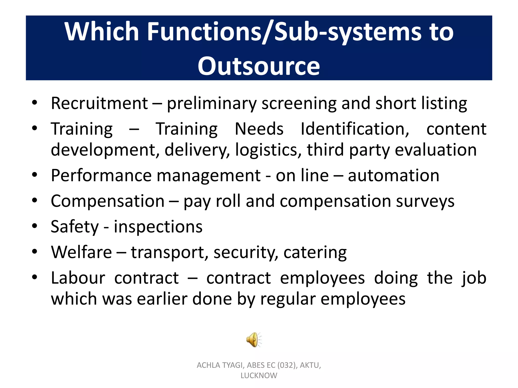 HR Outsourcing | PPTX