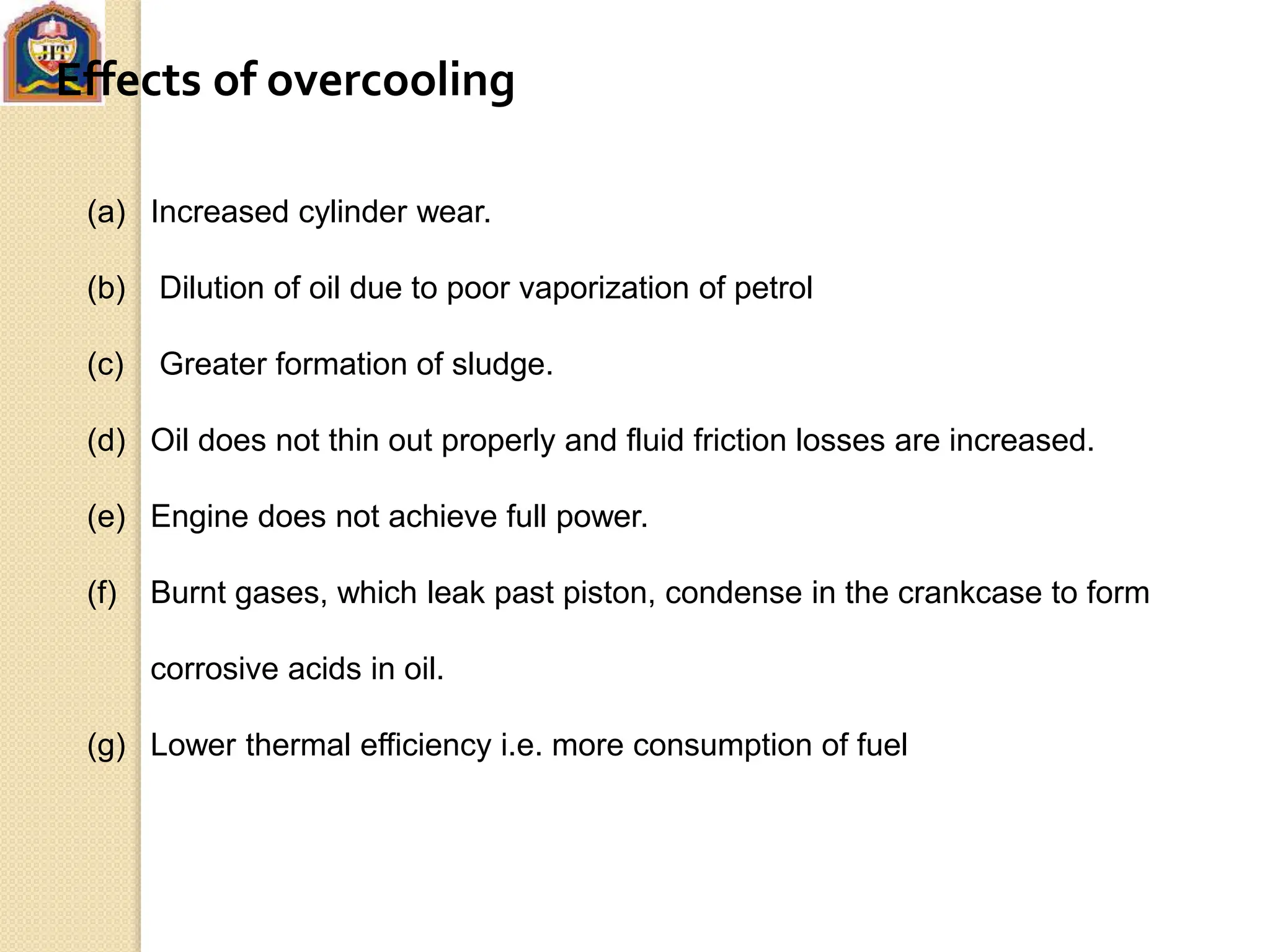 IC Engines lubrication & cooling methods | PPTX