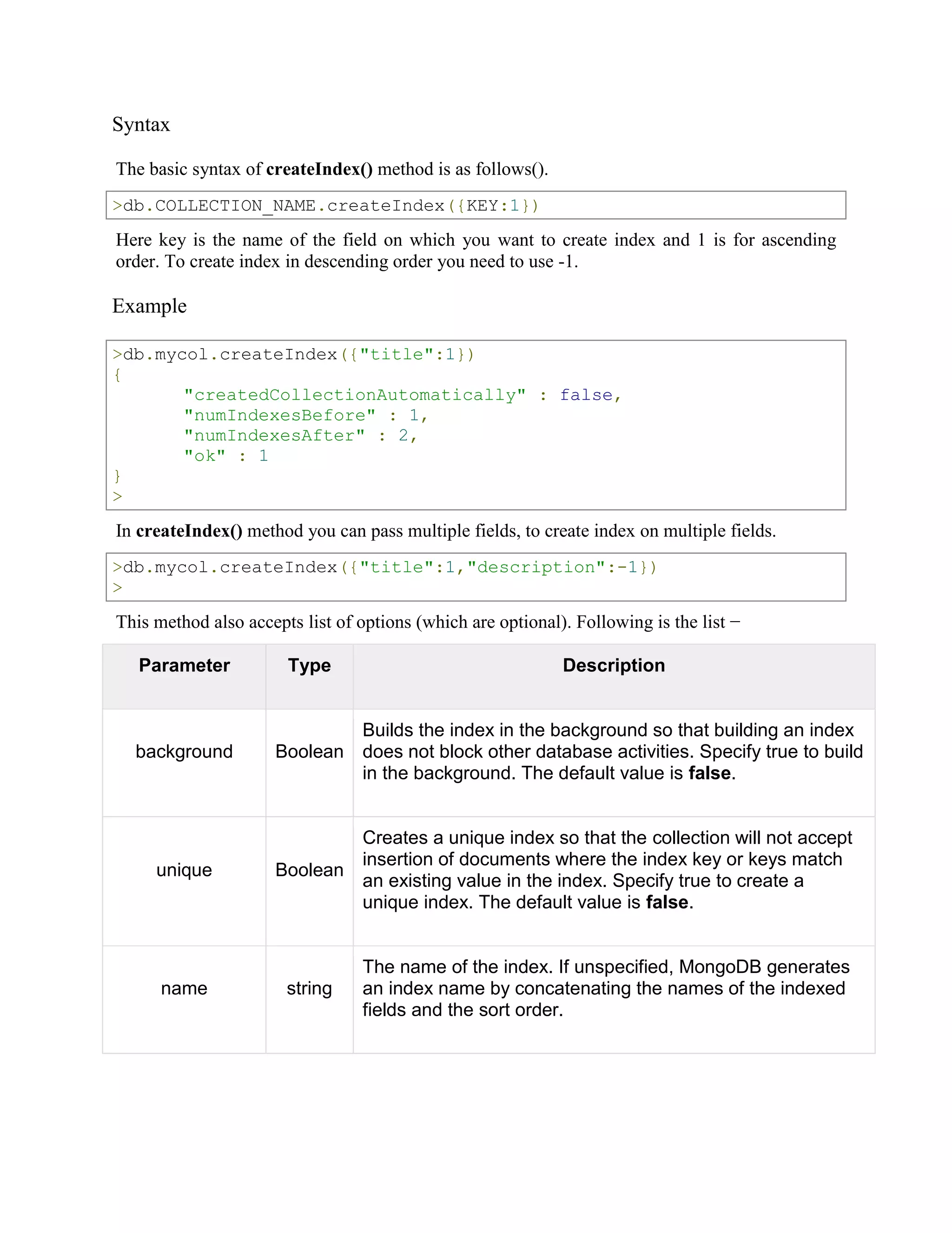unit 4,Indexes in database.docx