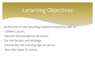 Unit 4 Introduction to cancer.pptx