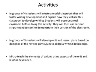 Unit 4 intro to writing | PPTX