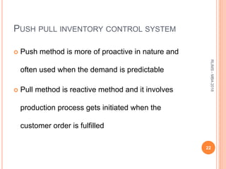 Unit 4 inventory management policies | PPTX