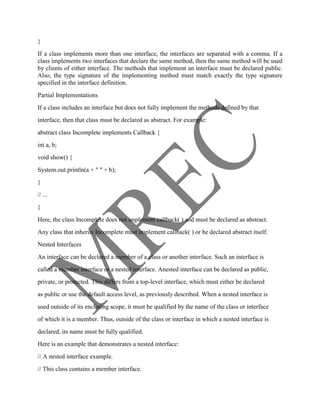 Unit4 java | DOCX | Programming Languages | Computing