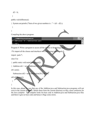 Unit4 java | DOCX | Programming Languages | Computing