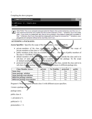 Unit4 java | DOCX | Programming Languages | Computing