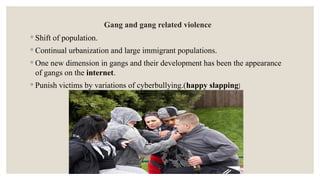 unit 4 juvenile justice system , gang and gang related violence | PPTX