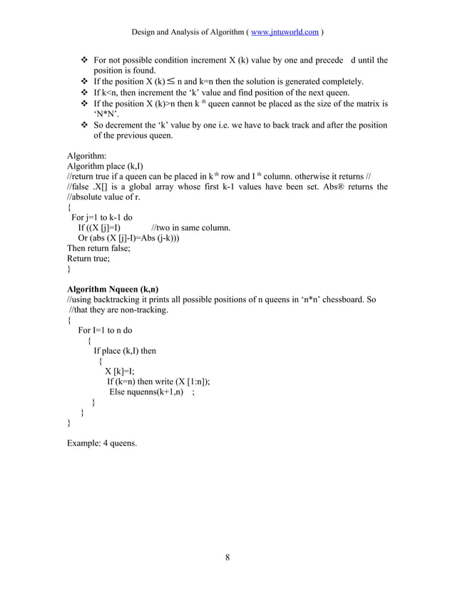 algorithm Unit 4 | PDF