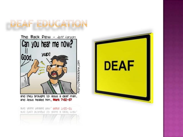Unit 4 Lesson 1 Deaf education | PPTX