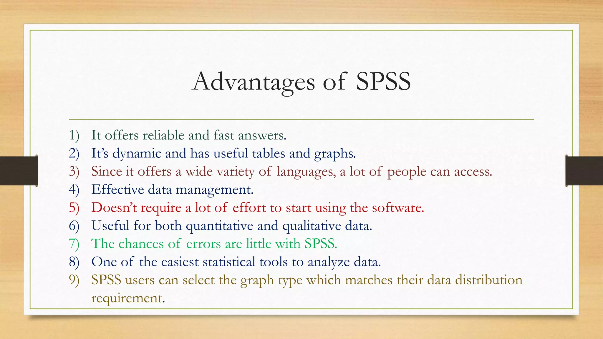 Application Of Excel And Spss Software For Statistical Analysis Biostatistics And Research