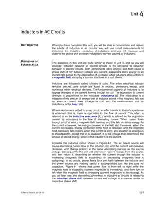 Power Circuits and Transformers-Unit 4 Labvolt Student Manual | PDF