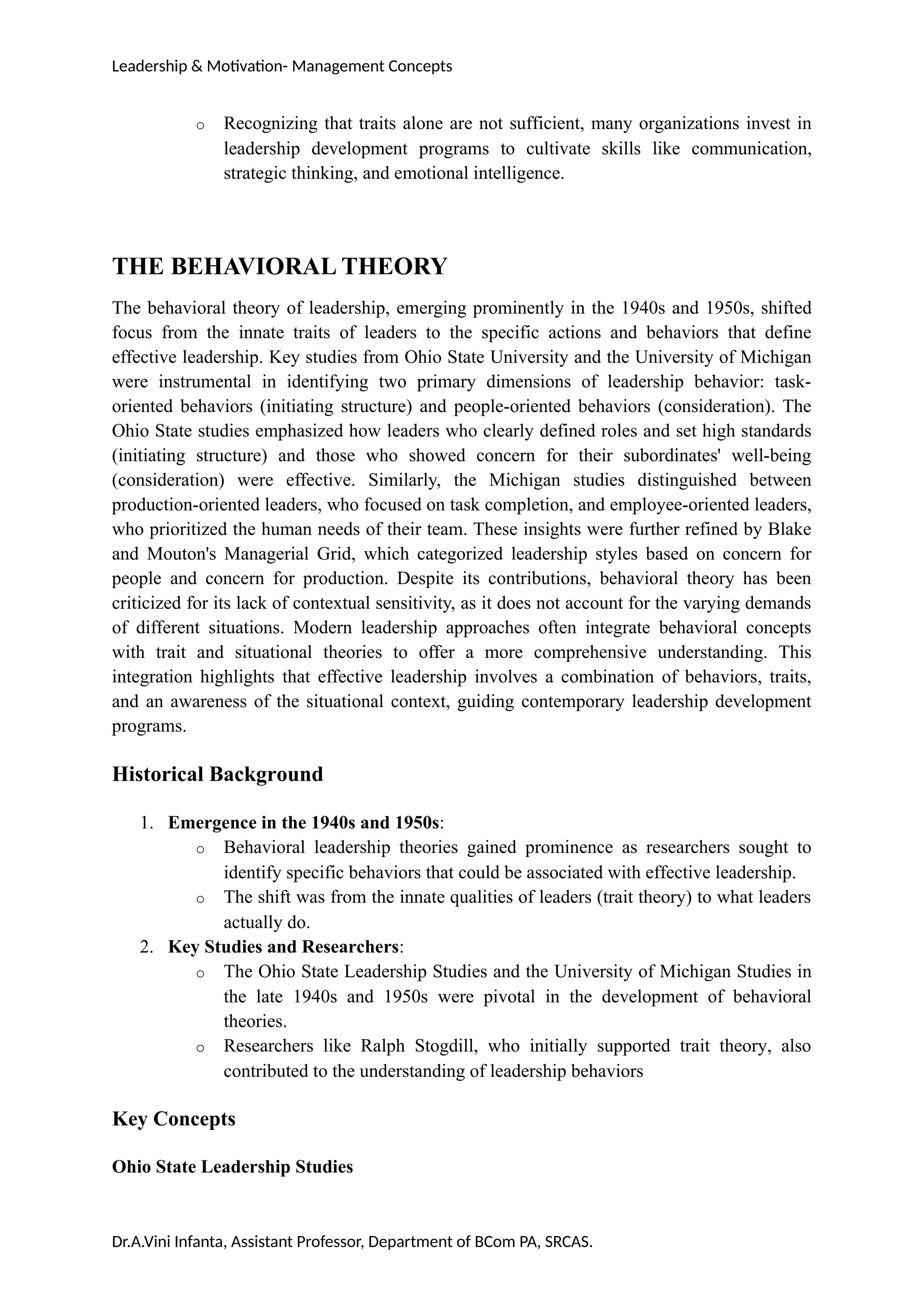 LEADERSHIP THEORY AND MOTIVATION THEORY. | DOCX