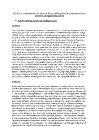 Unit 4; learning aim a | DOCX