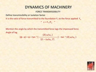 Dynamics of Machinery Unit IV | PPTX