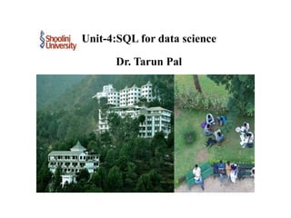 Unit4_Lecture-sql.ppt and data science relate | PPT