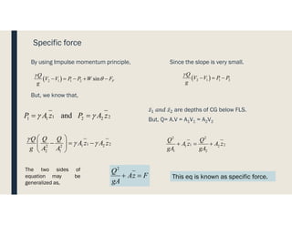 Fluid Mechanics Unit 4 Notes Flow in Open channel | PDF