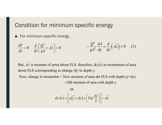 Fluid Mechanics Unit 4 Notes Flow in Open channel | PDF