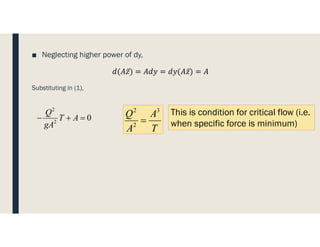 Fluid Mechanics Unit 4 Notes Flow in Open channel | PDF