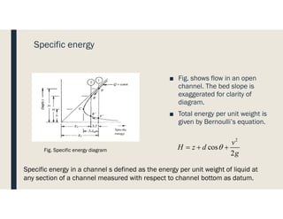 Fluid Mechanics Unit 4 Notes Flow in Open channel | PDF