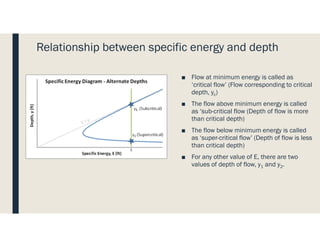 Fluid Mechanics Unit 4 Notes Flow in Open channel | PDF