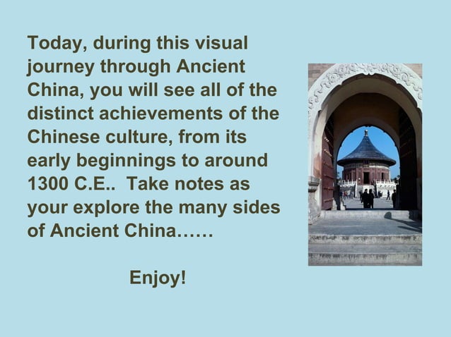 Unit 4 lesson 3 power point ancient china 1 | PPT