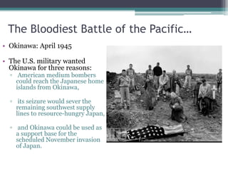 Unit 4 lesson 6 victory in the pacific | PPTX | Death, Injury, or ...