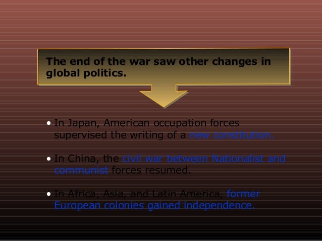 Unit 4 lesson 7 effects of the war