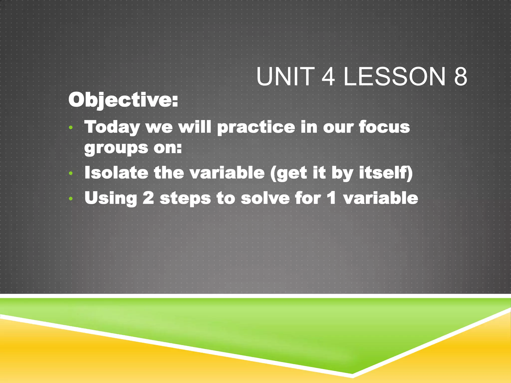 Unit 4 lesson 8 | PPTX