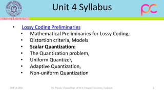 Unit 4 Lossy Coding Preliminaries | PDF | Digital Audio | Computer ...