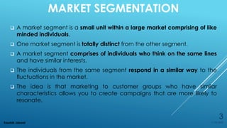 Unit 4 - Market Segmentation & Marketing | PPT