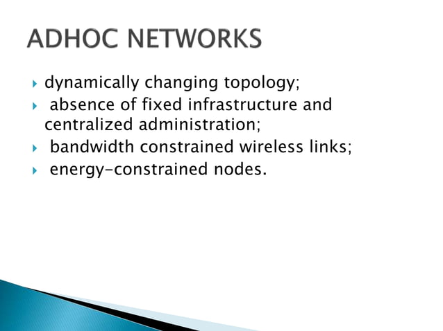 MOBILE IP,DHCP,ADHOC ROUTING PROTOCOLS | PPT