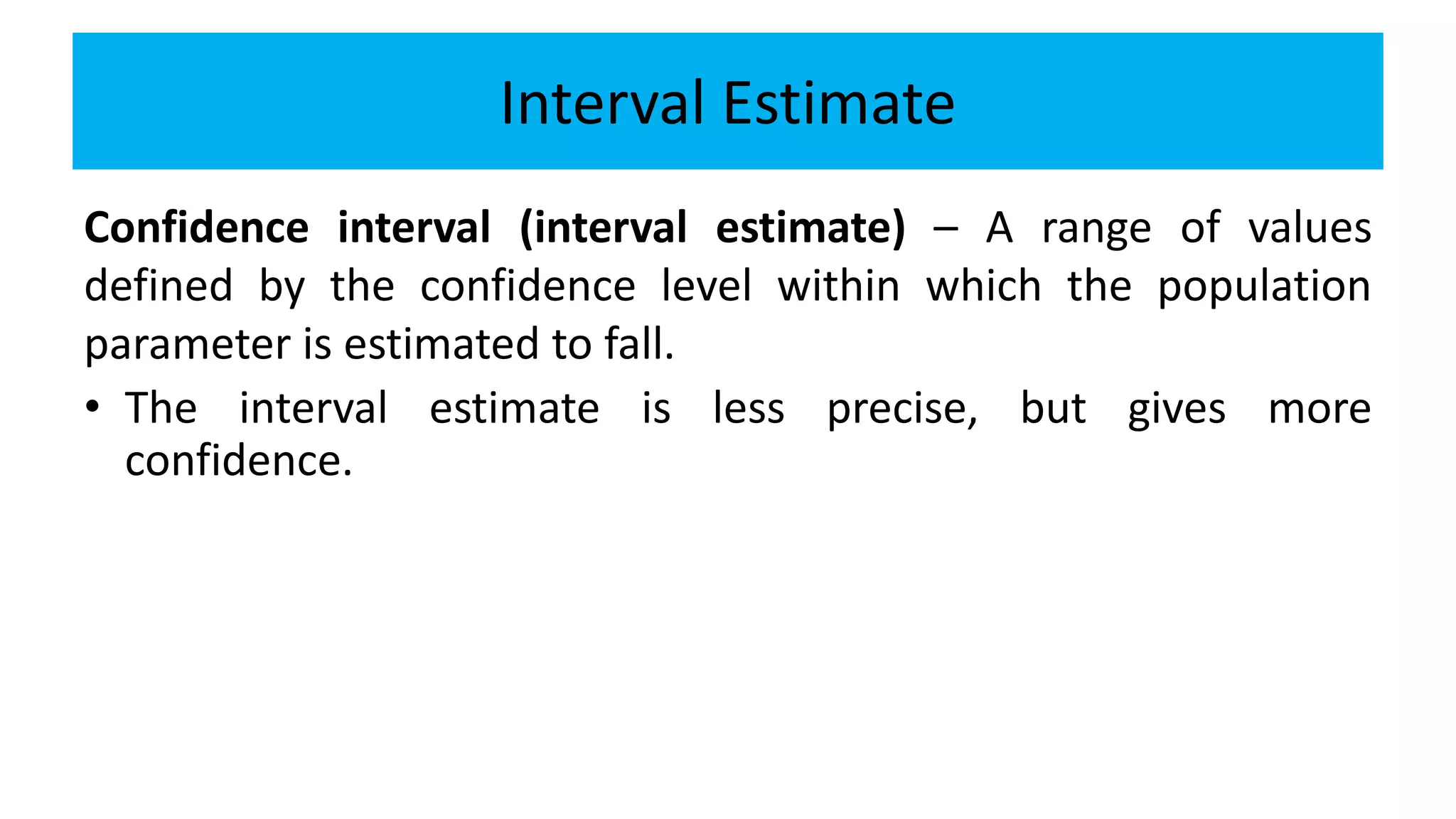 Statistical inference: Estimation | PPTX