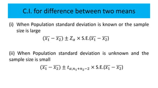 Statistical inference: Estimation | PPTX