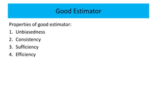 Statistical inference: Estimation | PPTX