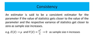 Statistical inference: Estimation | PPTX